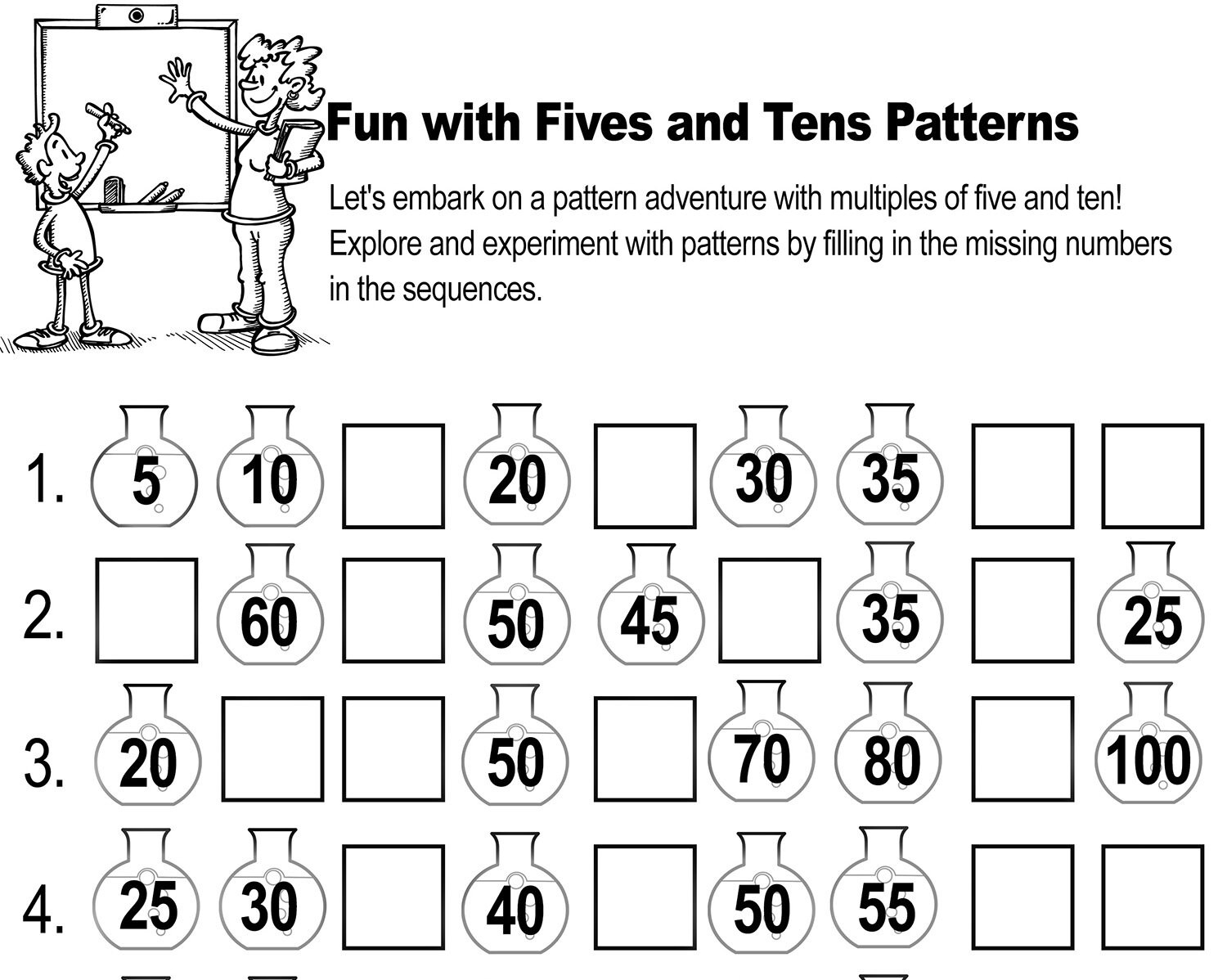 Comparing Numbers Skip Counting Math Worksheets 1st Grade Kindergarten ...