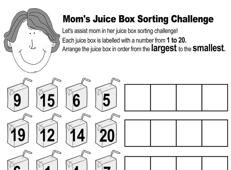 Comparing Numbers Skip Counting Math Worksheets 1st Grade Kindergarten ...