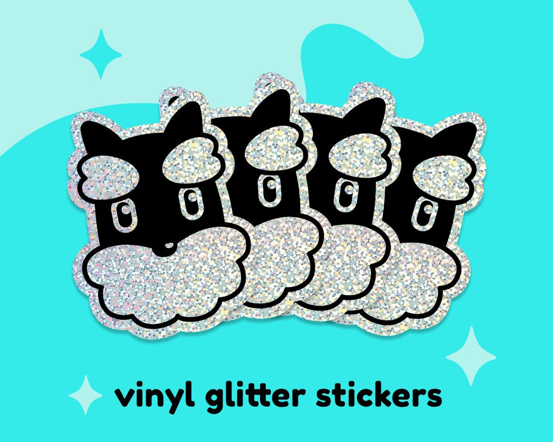 Kawali Icon 3 Glitter Sticker Kawaii Aesthetic Mini-schnauzer ...