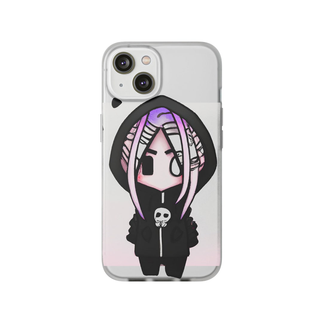 Chibi Kawaii Emo Girl A Flexi Cases - Etsy