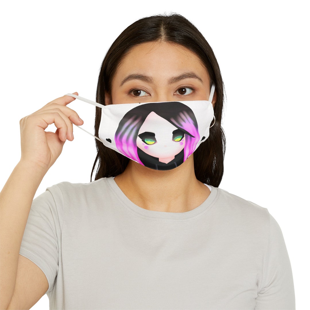 Chibi Kawaii Emo Girl C Snug-fit Fabric Face Mask - Etsy