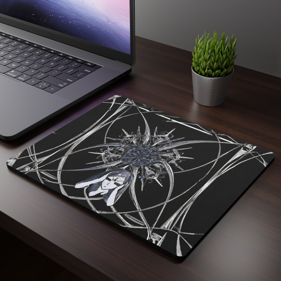 Emo Gothic Girl in Holy Darkness Rectangular Mouse Pad - Etsy