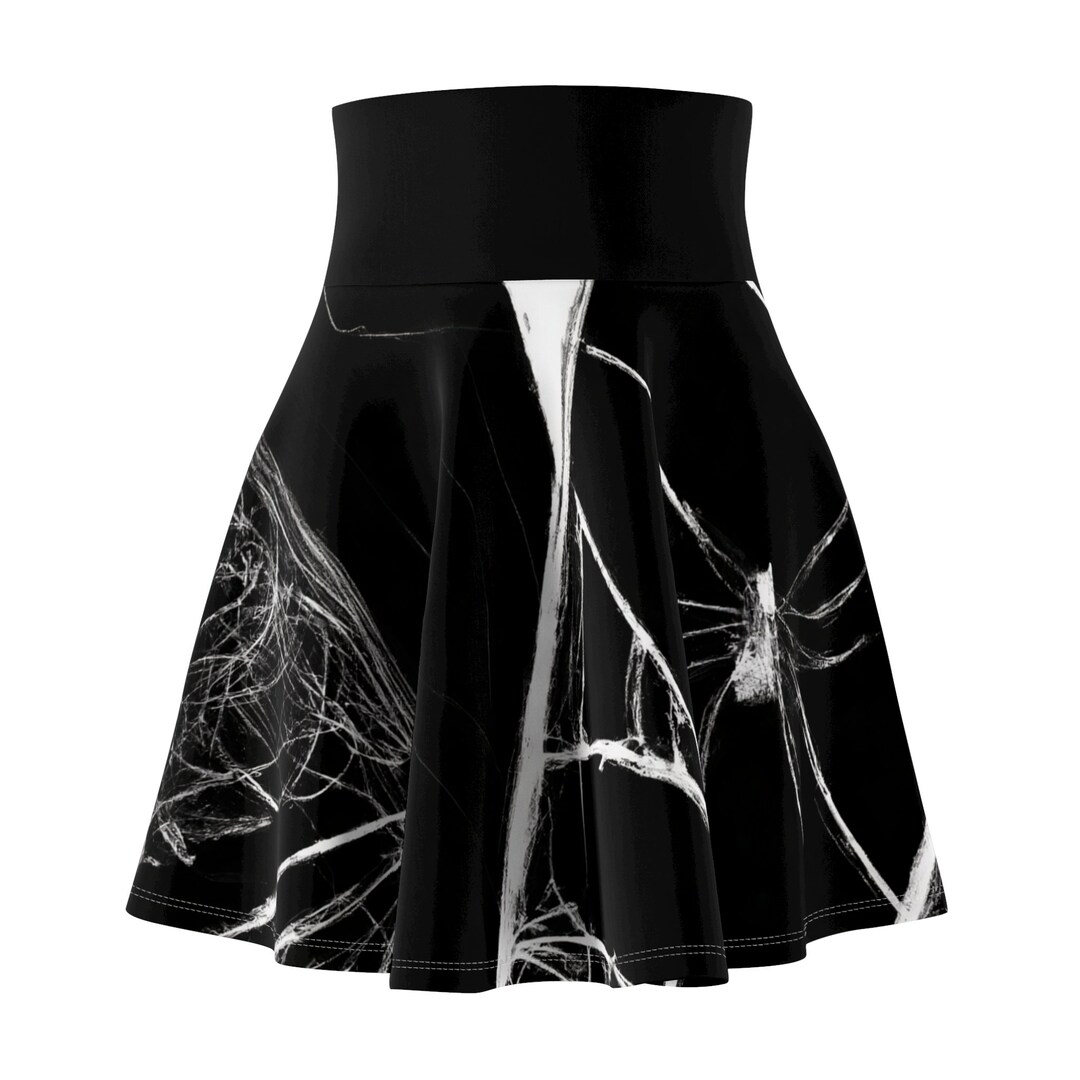 Emo Dark Spider Web Women's Skater Skirt (AOP) - Etsy