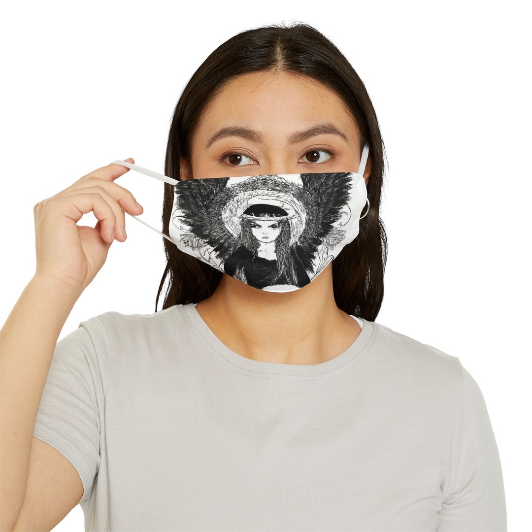 Gothic, Azrael, the Angel of Death Snug-fit Fabric Face Mask - Etsy