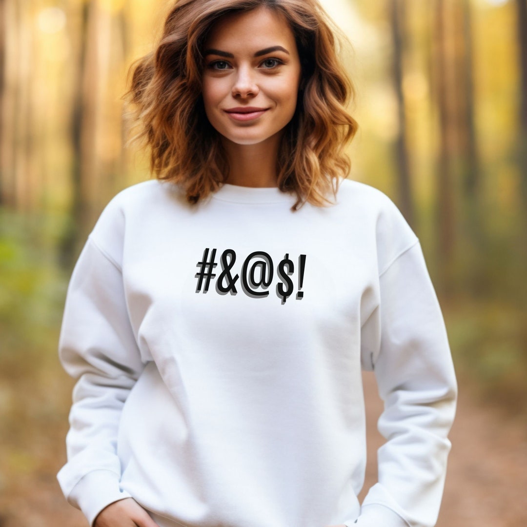Profanity Symbols Sweatshirt for Men and Women - Etsy