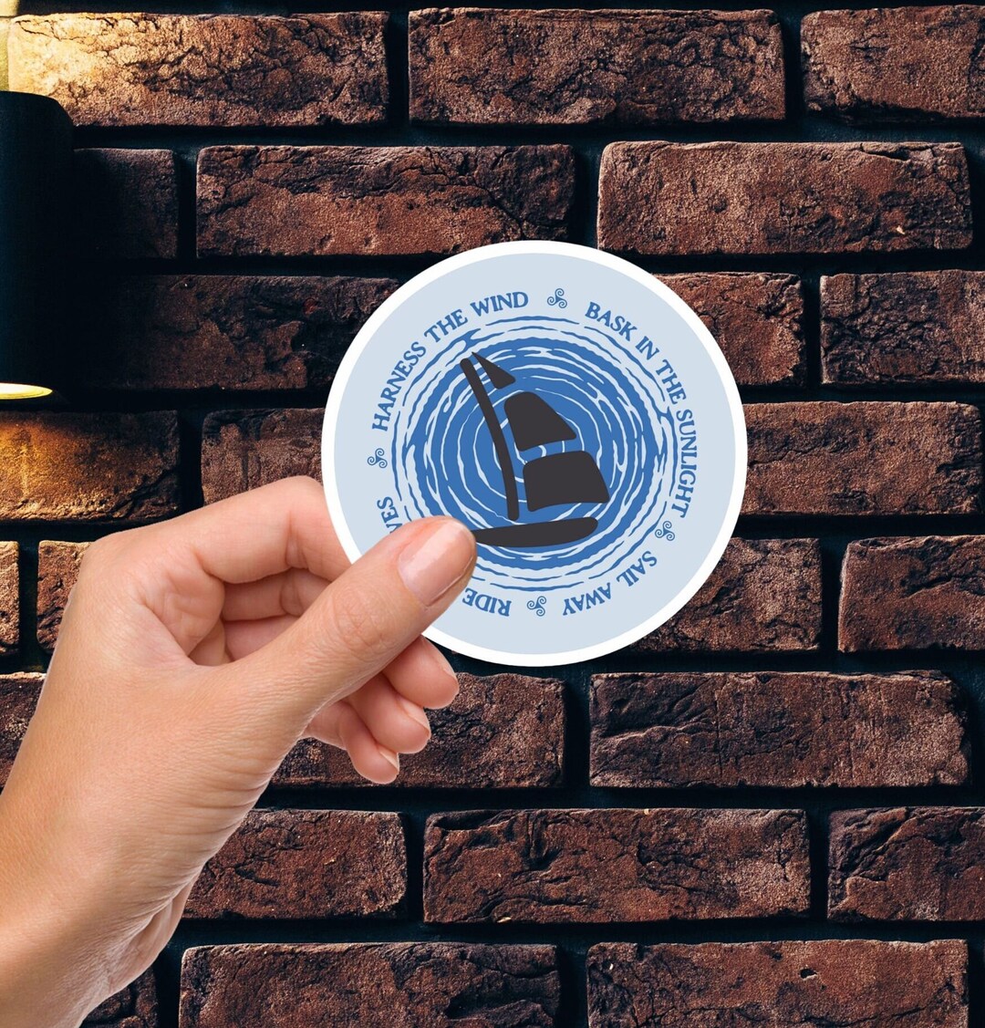 Sailing Round Stickers, Indooroutdoor-sailing Sticker Round Water ...