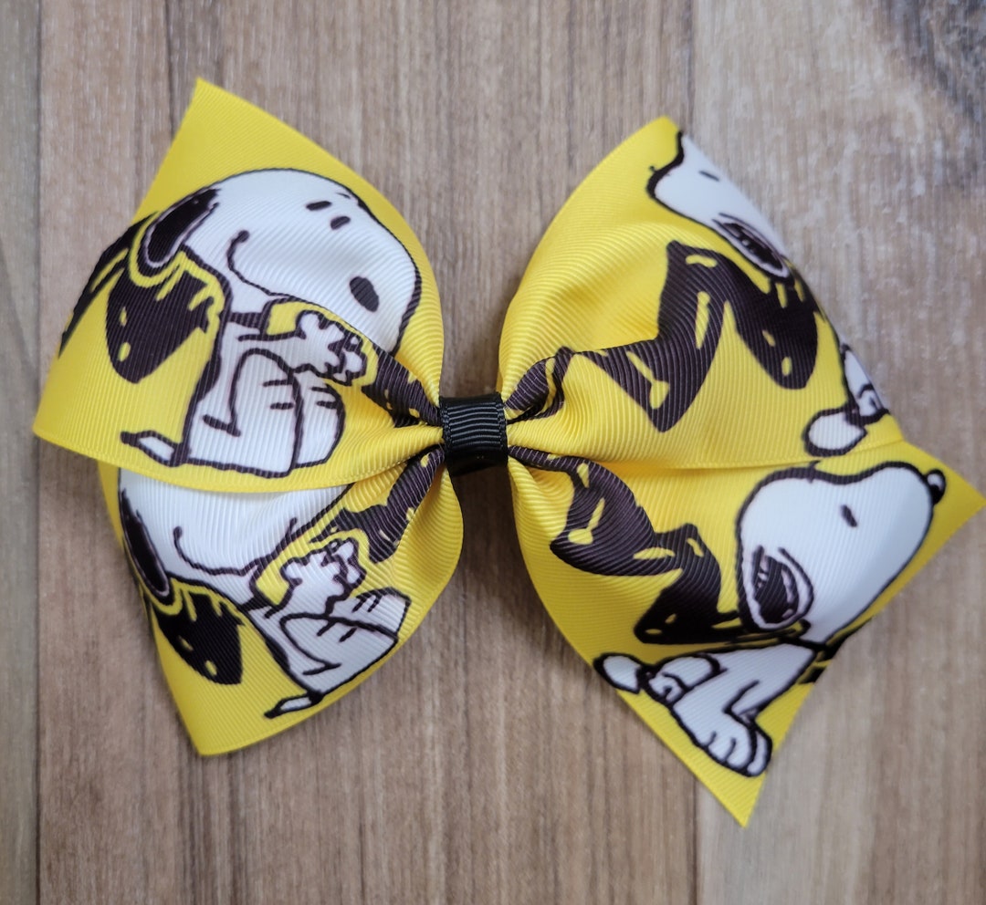 Snoopy Inspired Bow, Charlie Brown Inspired Bow, Hair Bow for Girls ...