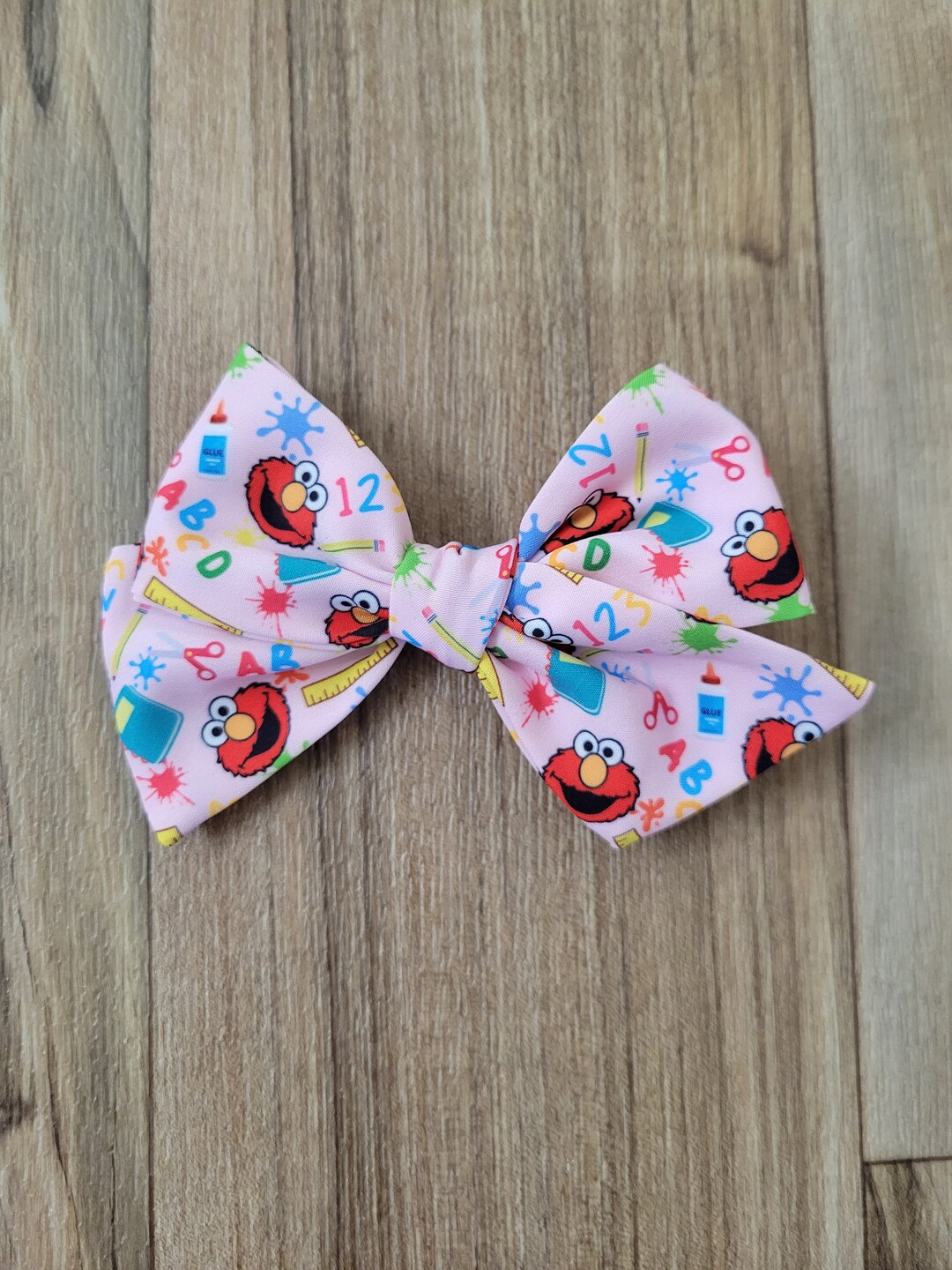 Red Furry Friend School Bow, Furry Red Monster, Preschool Bow, Back to ...