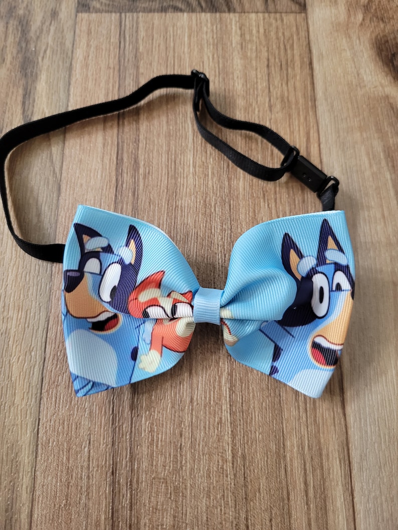 Bluey Inspired Bowtie for Toddlers, Toddler Bowtie, Adjustable Bowtie ...