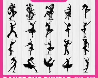 Dance Svg Bundle, Dance Svg, Dance Team Svg, Dancers Team Svg, Dance ...