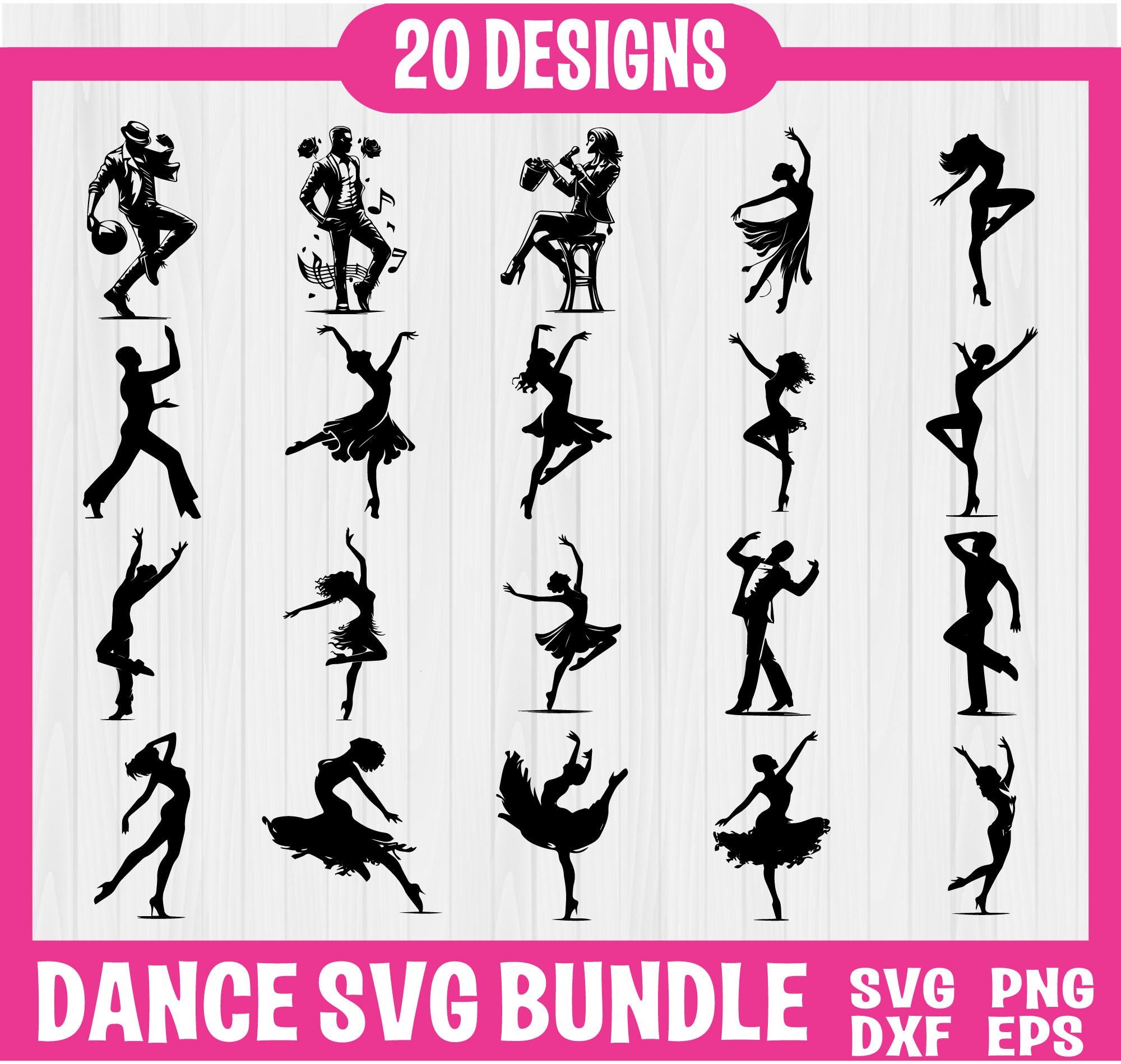 Dance Svg Bundle, Dance Svg, Dance Team Svg, Dancers Team Svg, Dance ...