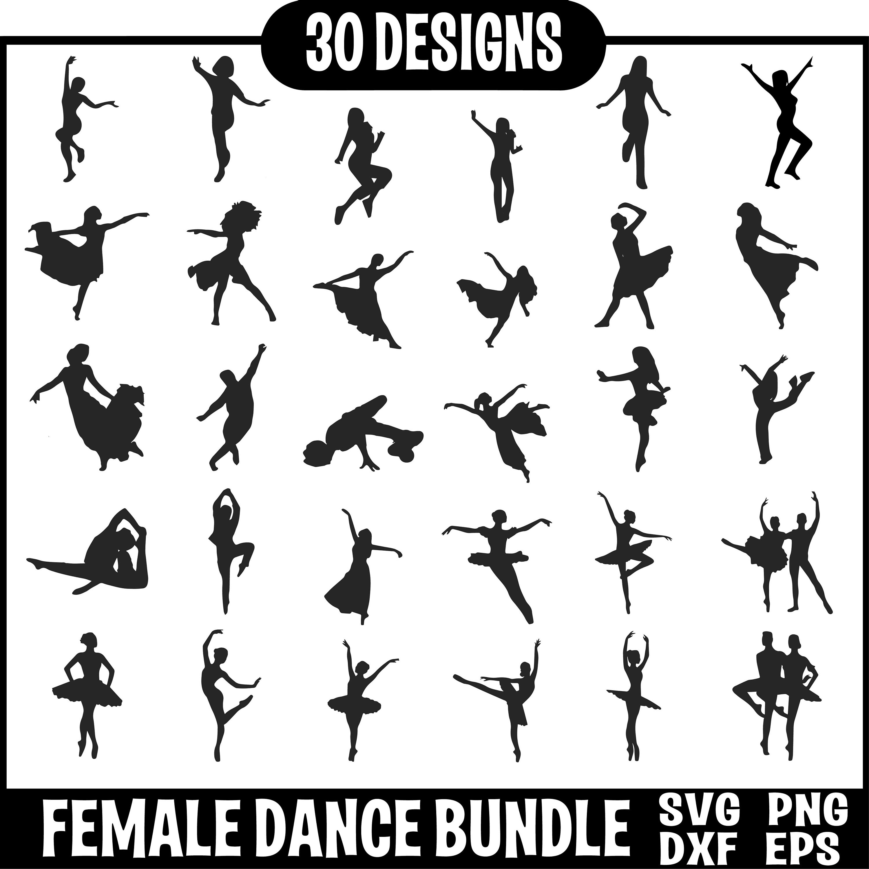 Female Dance Svg Bundle, Dance Svg Bundle, Dance Svg, Dance Team Svg, Dancers Team Svg, Dance ...