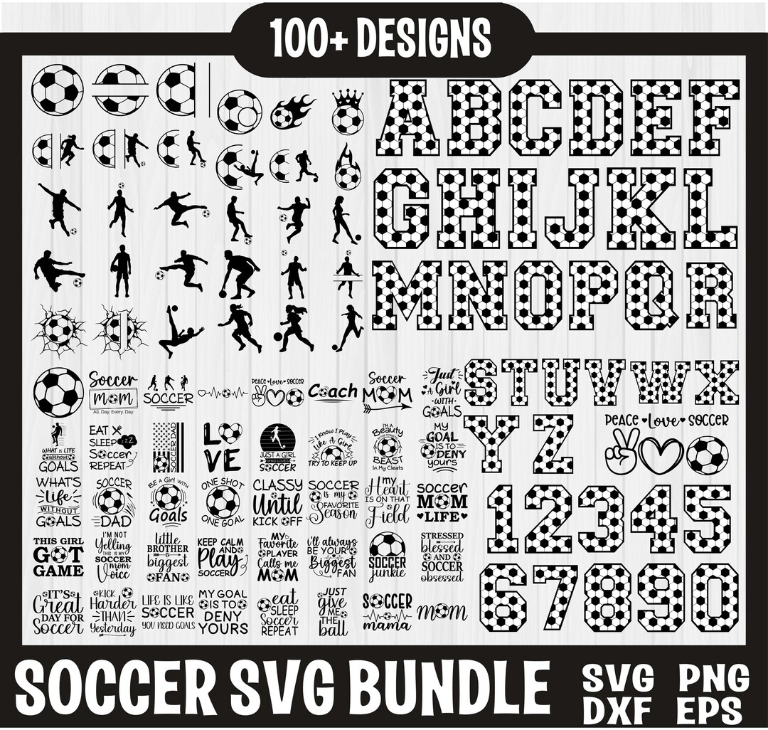 Soccer Svg Bundle, Soccer Ball Svg Bundle , Soccer Ball Monogram Svg ...