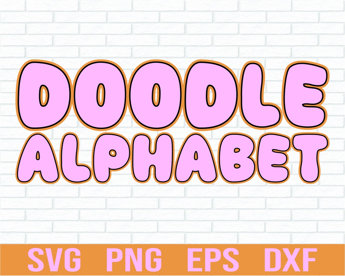 Doodle Font Svg Retro Font Groovy Font Boho Bubbly Font - Etsy