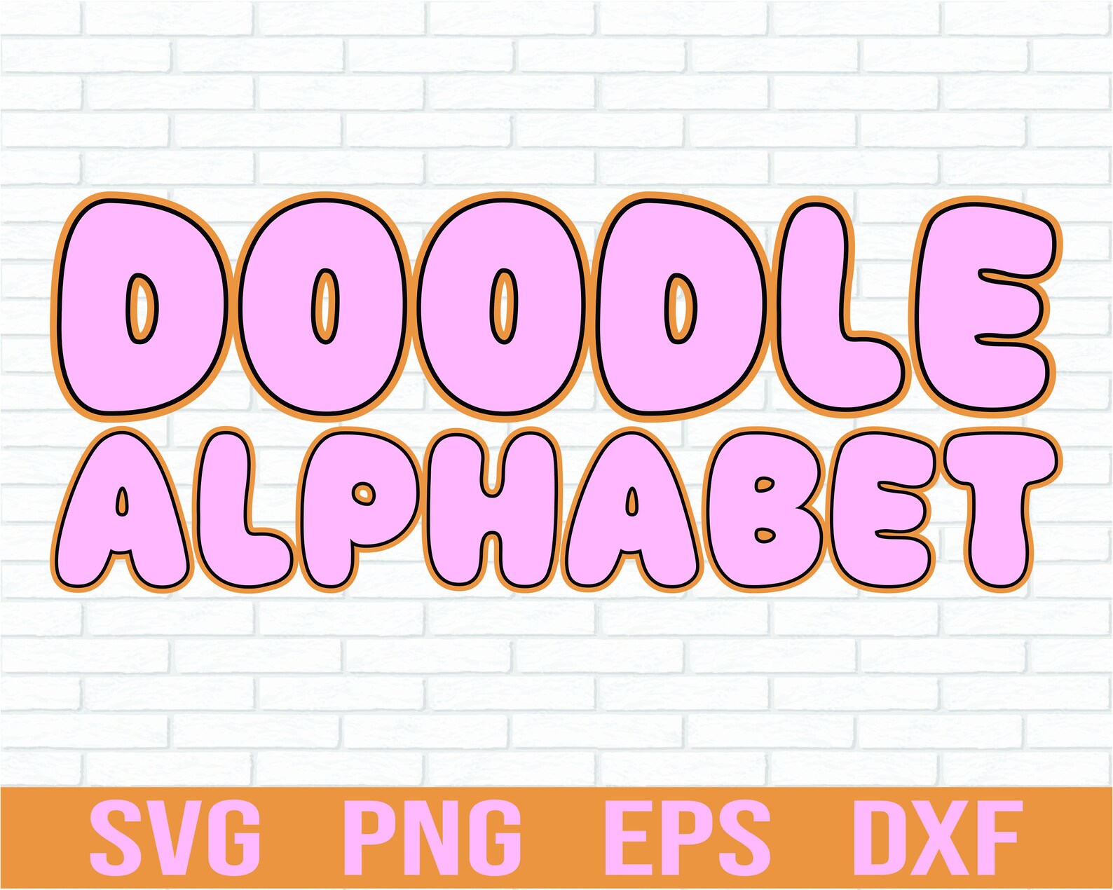 Doodle Font Svg Retro Font Groovy Font Boho Bubbly Font - Etsy