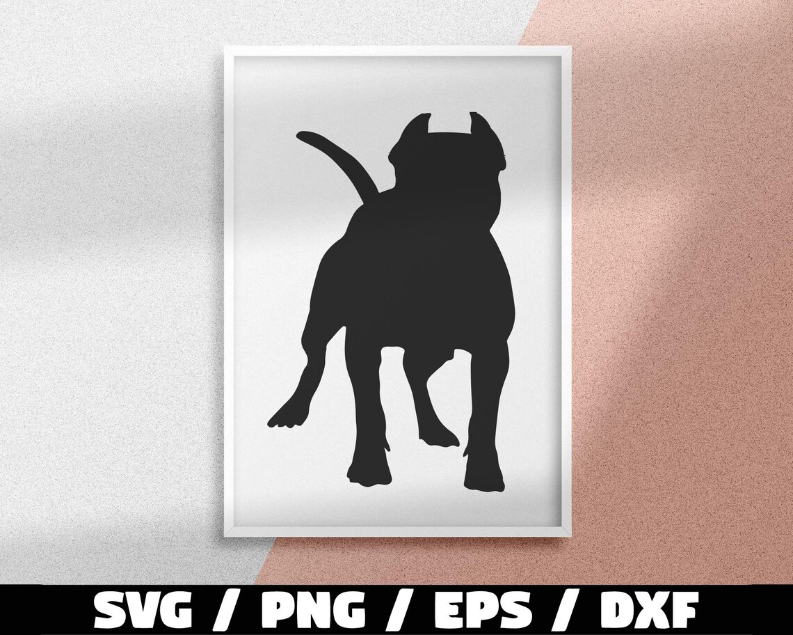 Pitbull Svg Bundle, American Pitbull Svg, Pitbull Silhouette Svg ...