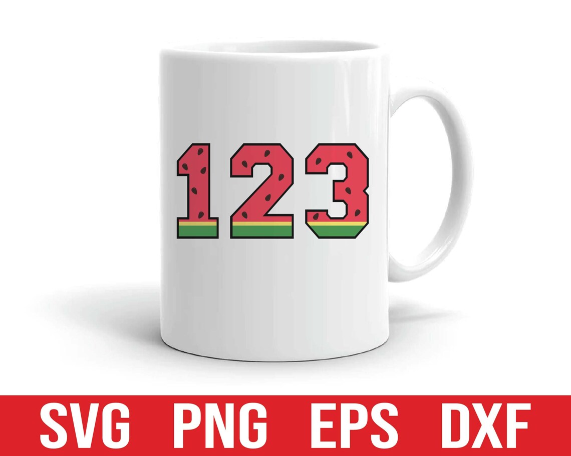 Watermelon Letters and Numbers Svg Bundle, Watermelon Svg, Watermelon ...