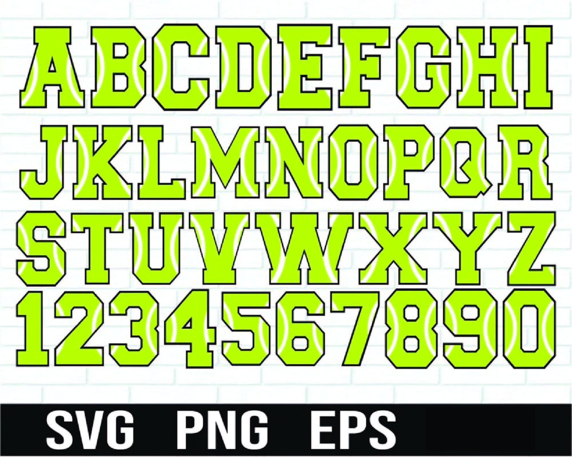 Sports Font Svg Football Font Svg Soccer Font Svg - Etsy