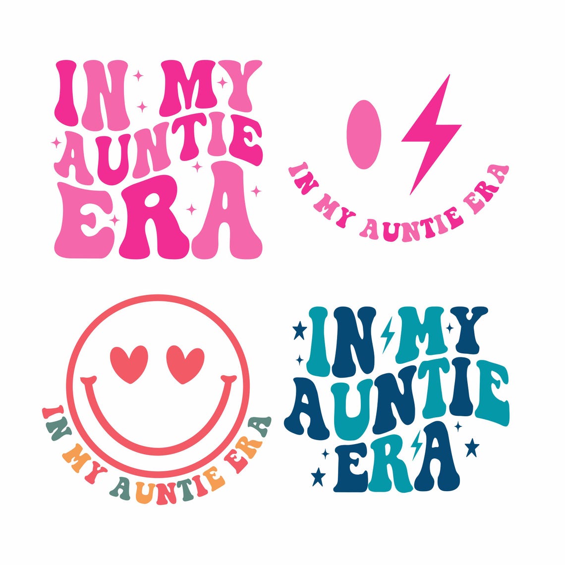In My Auntie Era SVG Bundle, Aunt Svg, New Aunt Svg, Sugar Auntie Svg ...