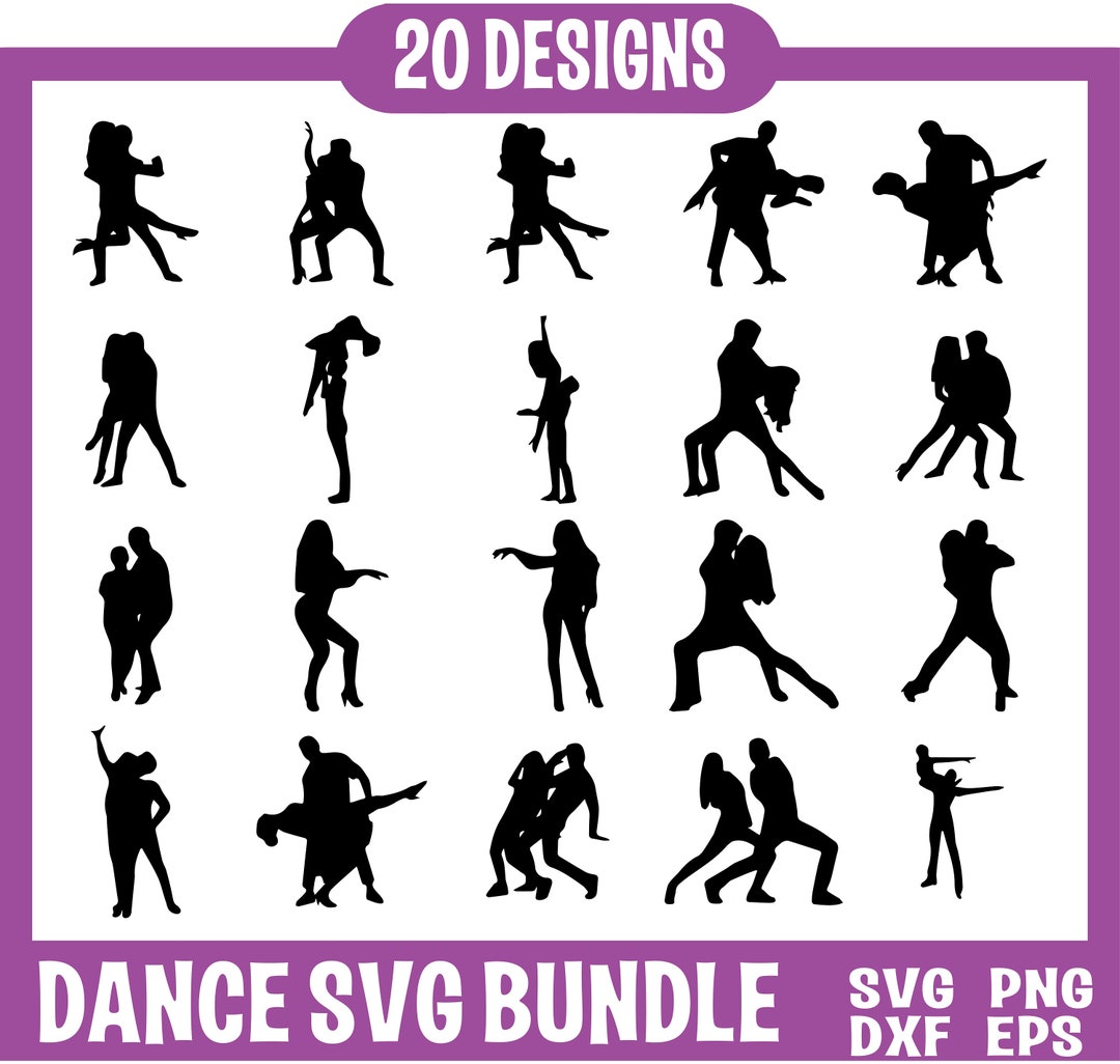 Dancing Couple Svg Bundle, Couple Cut File, SVG Files for Cricut ...