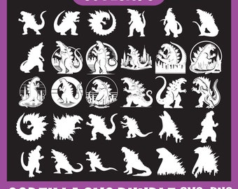 Godzilla Svg, High Quality Godzilla Png, Godzilla Svg Bundle, Godzilla ...