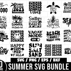 Summer Svg Bundle, Summer Vibes Svg, Beach Svg Bundle, Beach Life Svg ...