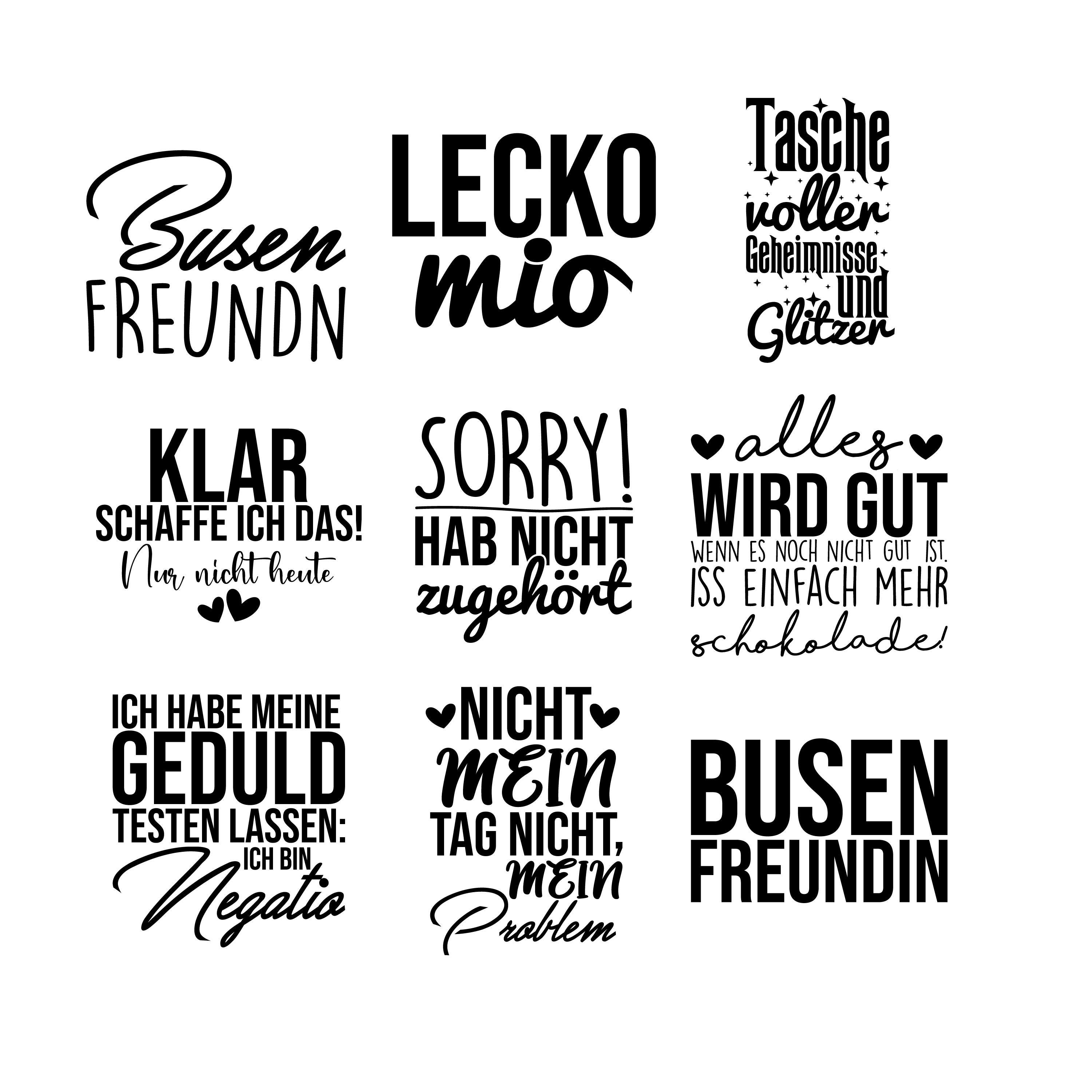 40 German Sayings Plotter Svg Bundle, Funny Sayings Svg, Bag Sayings ...