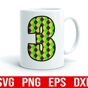 Mardi Gras Number Svg Bundle, Mardi Gras Svg Bundle, MARDI GRAS FONT ...