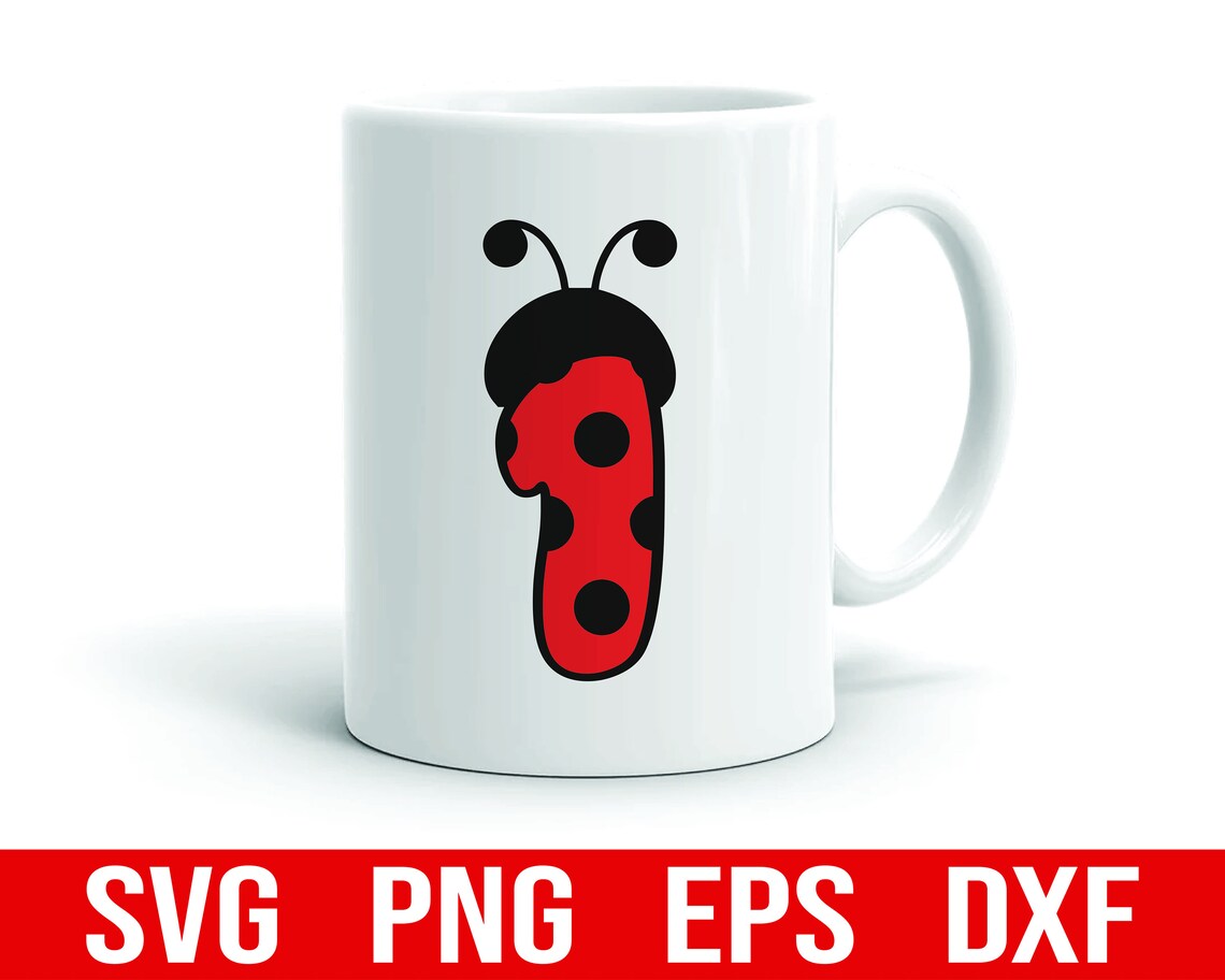 Ladybug Alphabet and Numbers Svg, Love Bug Letters Clipart, Ladybug ...