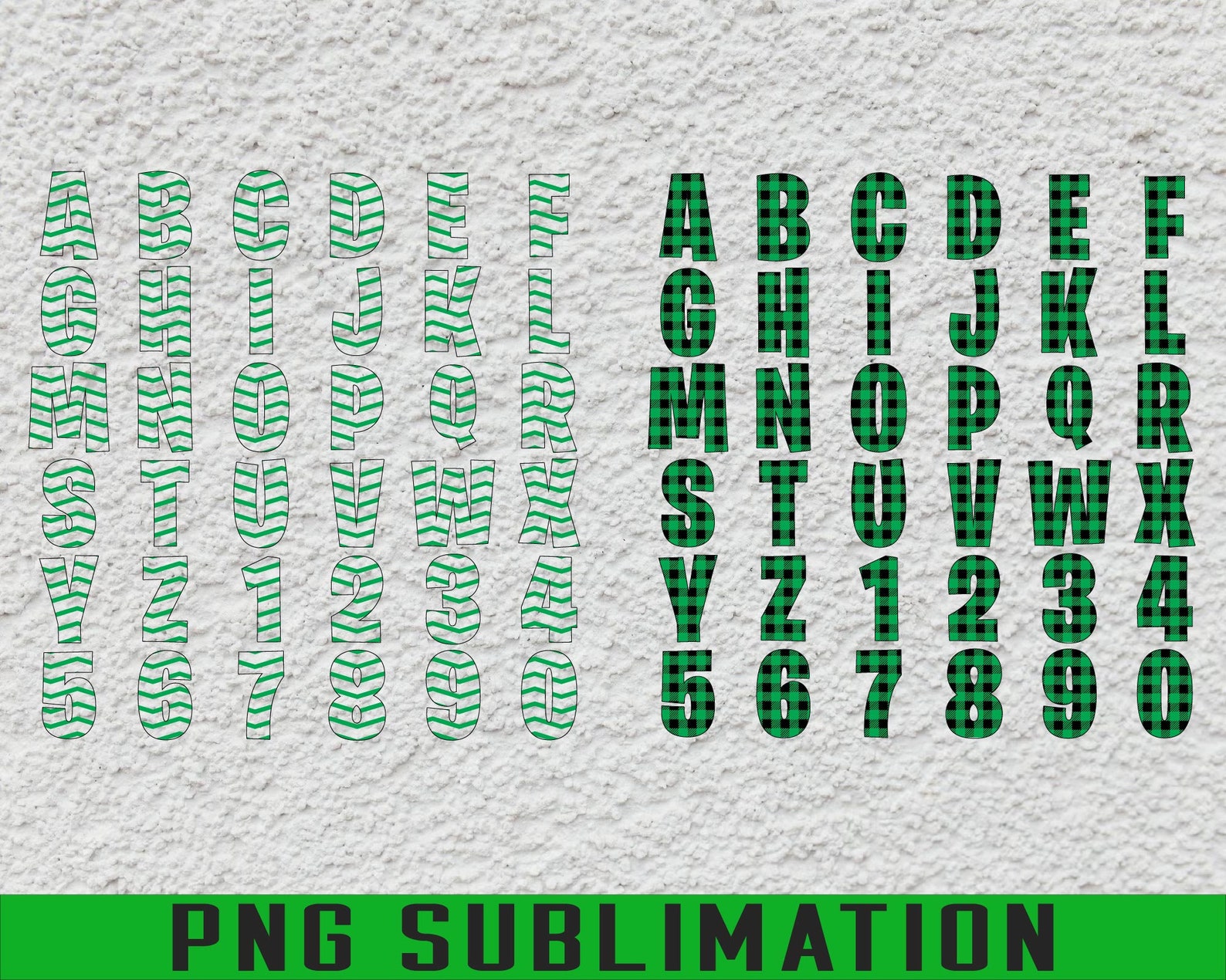 Christmas Alphabet and Numbers Png Bundle, Merry Christmas Doodle ...