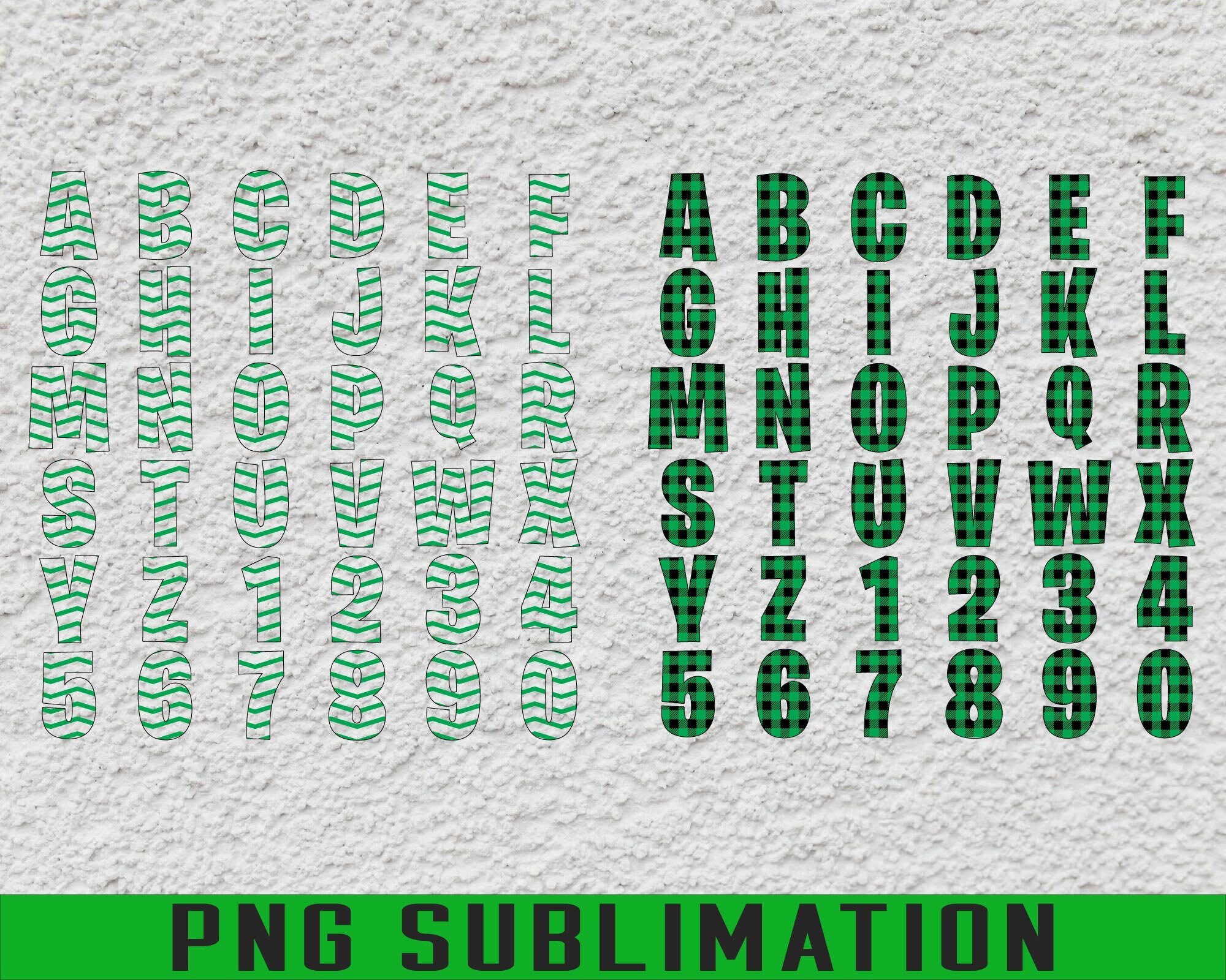 Christmas Alphabet and Numbers Png Bundle, Merry Christmas Doodle ...