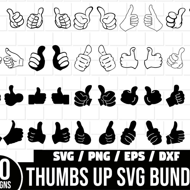 Thumb Svg - Etsy