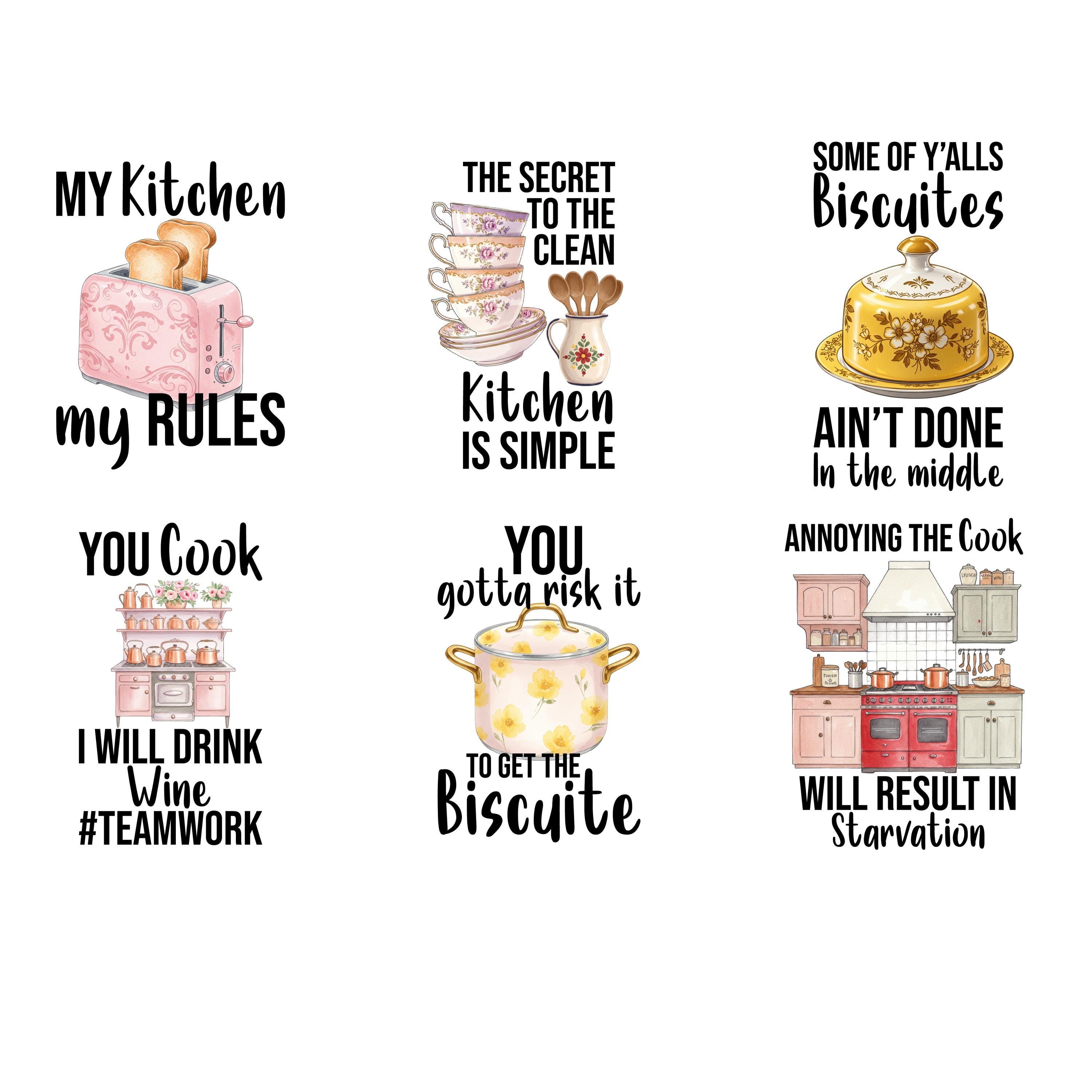 30 Funny Kitchen Towel Png Bundle, Kitchen Towel Sublimation, Pot ...