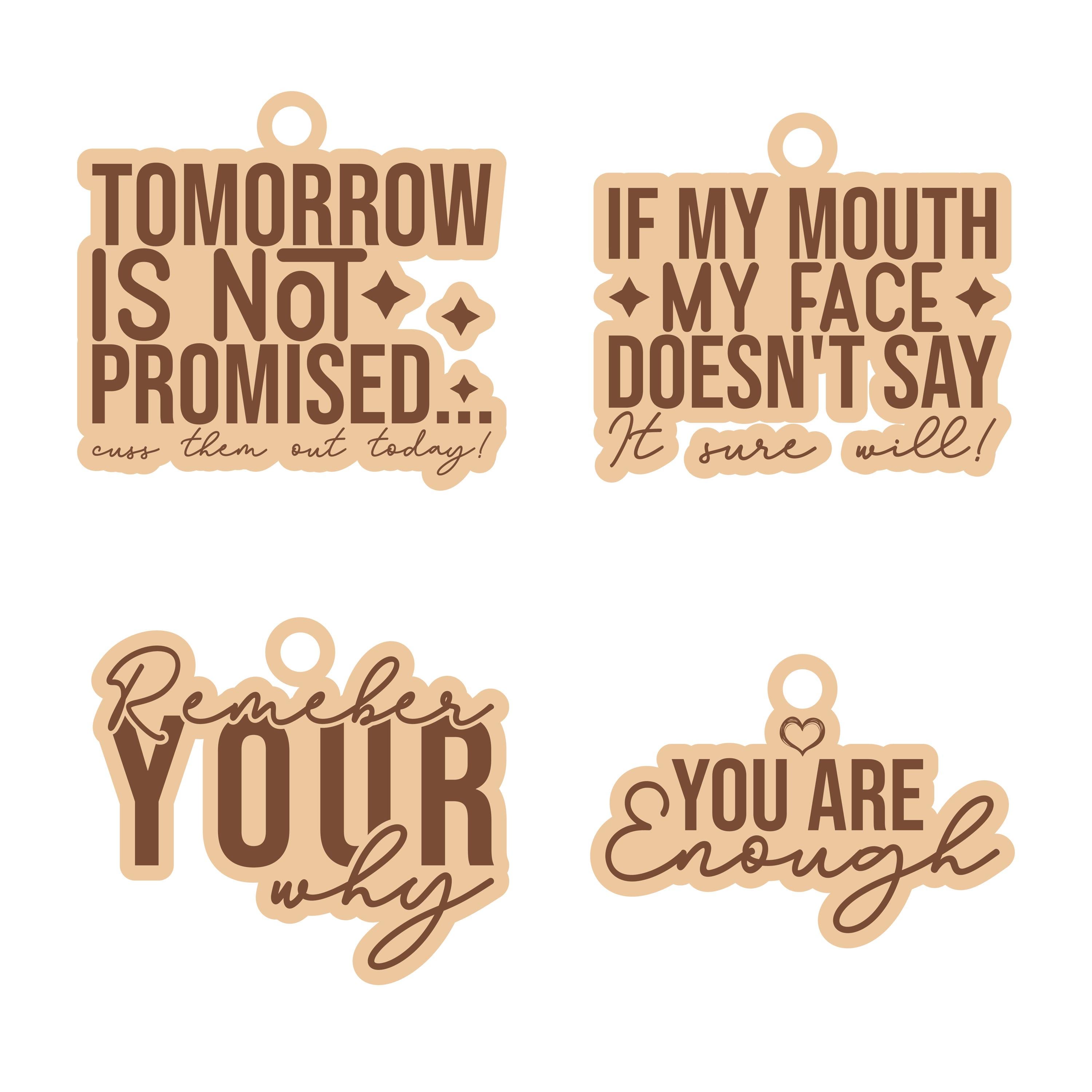 Keychain Svg Bundle, Laser Cut File, Sarcastic Engraving, Laser ...