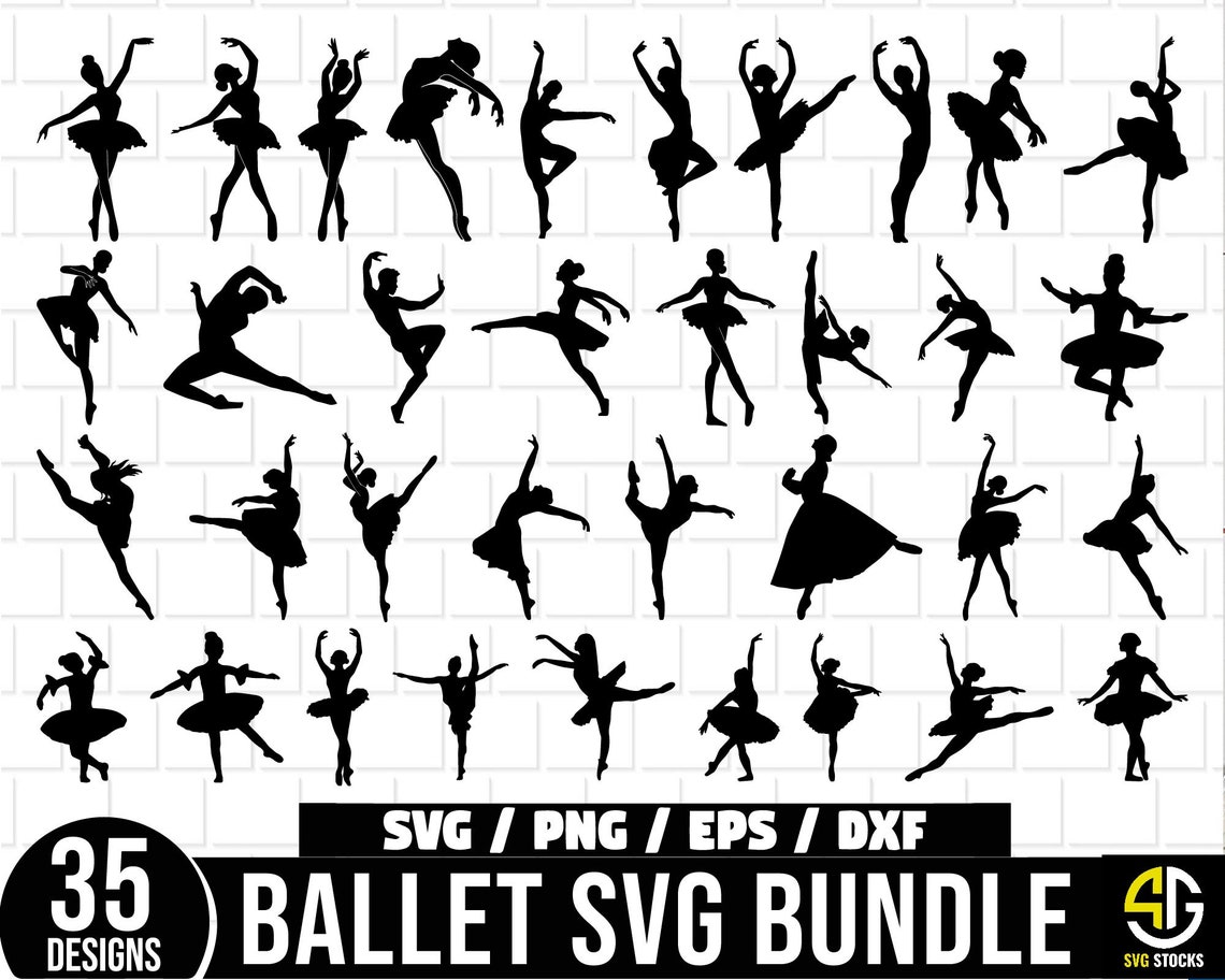 Ballet Svg, Ballerina Svg Bundle, Ballerina Svg, Classic Dance Svg ...