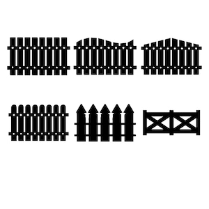 Fence SVG Bundle, Picket Fence Svg, Iron Cast Fence Svg, Wooden Fence ...