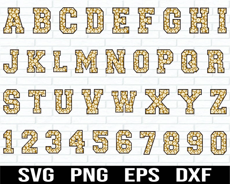 Coffee Font Svg Bundle, Coffee Alphabet Svg, Coffee Svg Bundle, Coffee ...