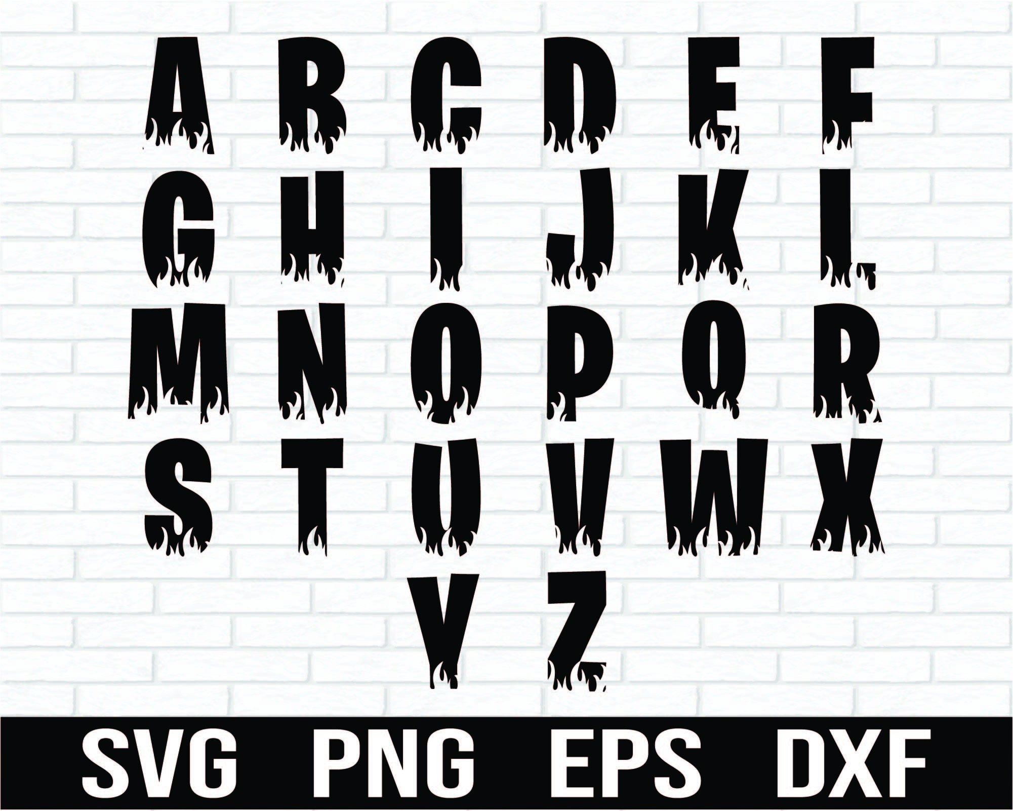 Flame Font Svg, Fire Font Svg, Burning Font Svg, Fire Letters Svg, Fire ...