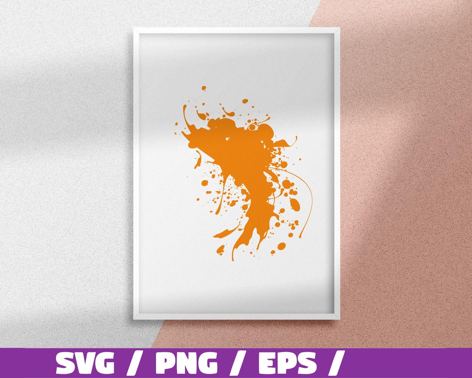 Paint Splatter SVG Bundle, Splatter Multicolor Svg, Paint Splats Svg ...