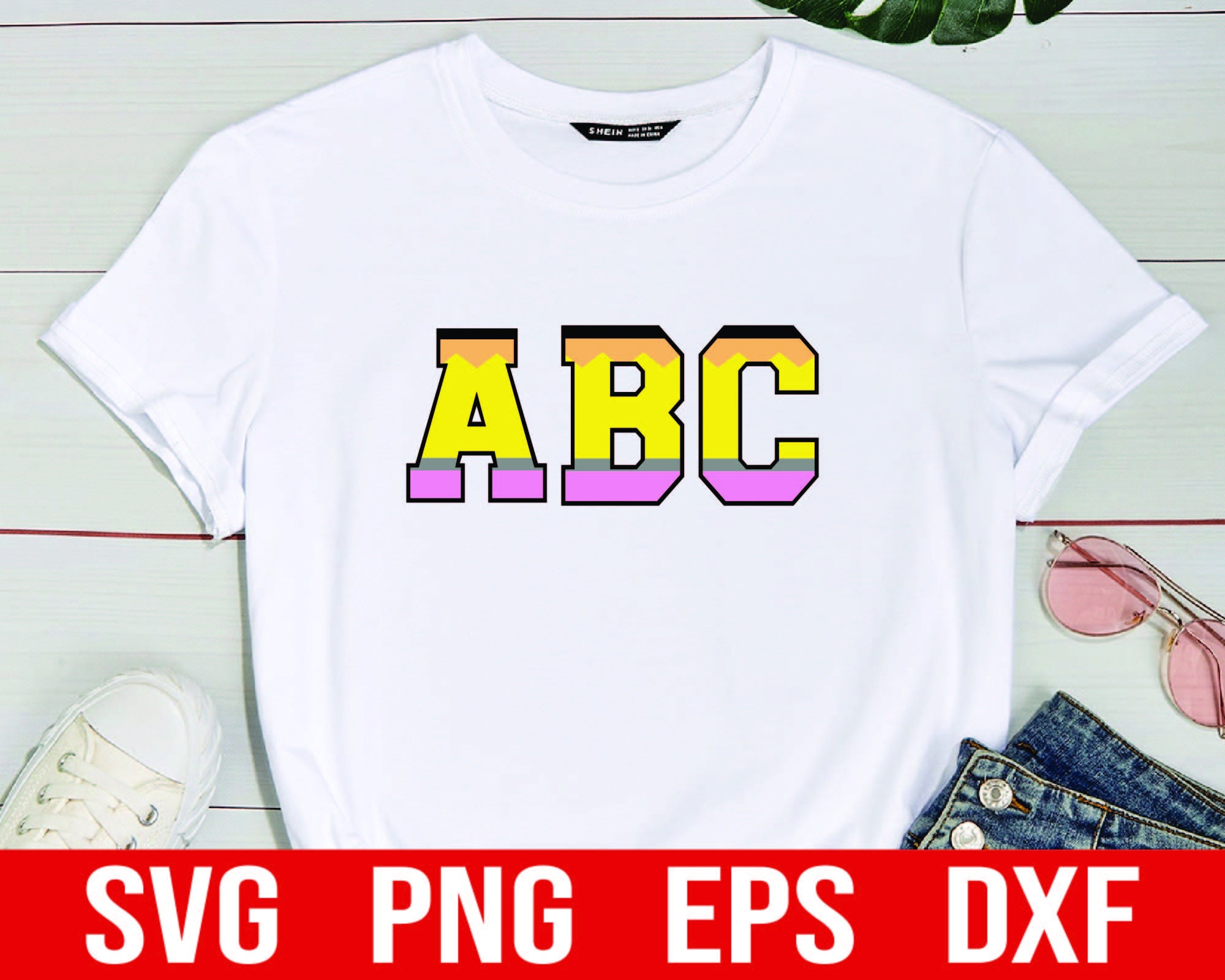 Pencil Letters and Numbers Svg Bundle, Pencil Doodle Letters Alphabet ...