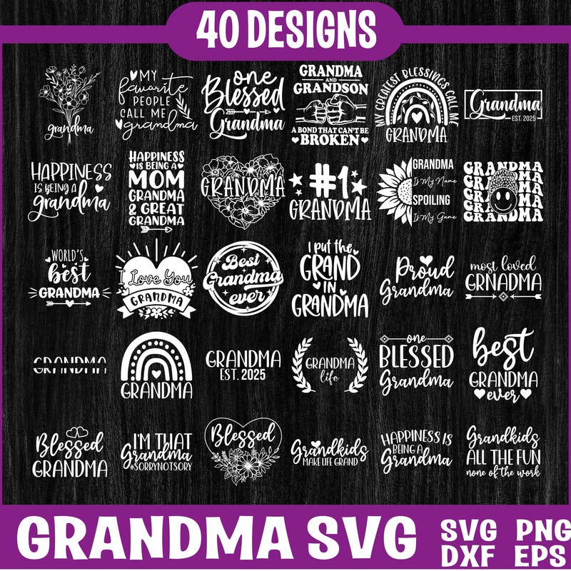 Grandma Sweatshirt Vector - Etsy