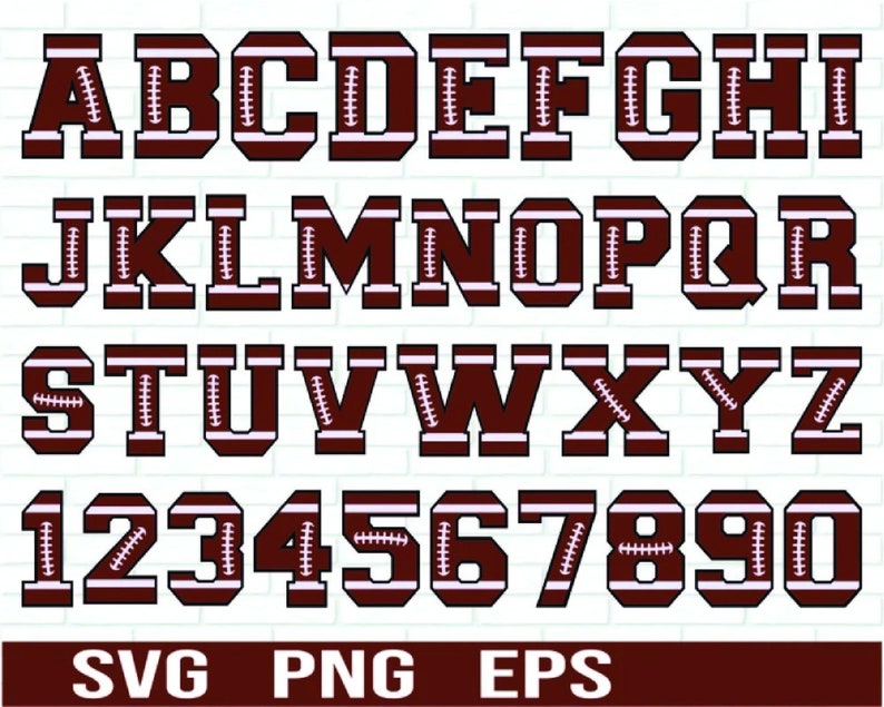 Sports Font Svg, Football Font Svg, Soccer Font Svg, Basketball Font ...