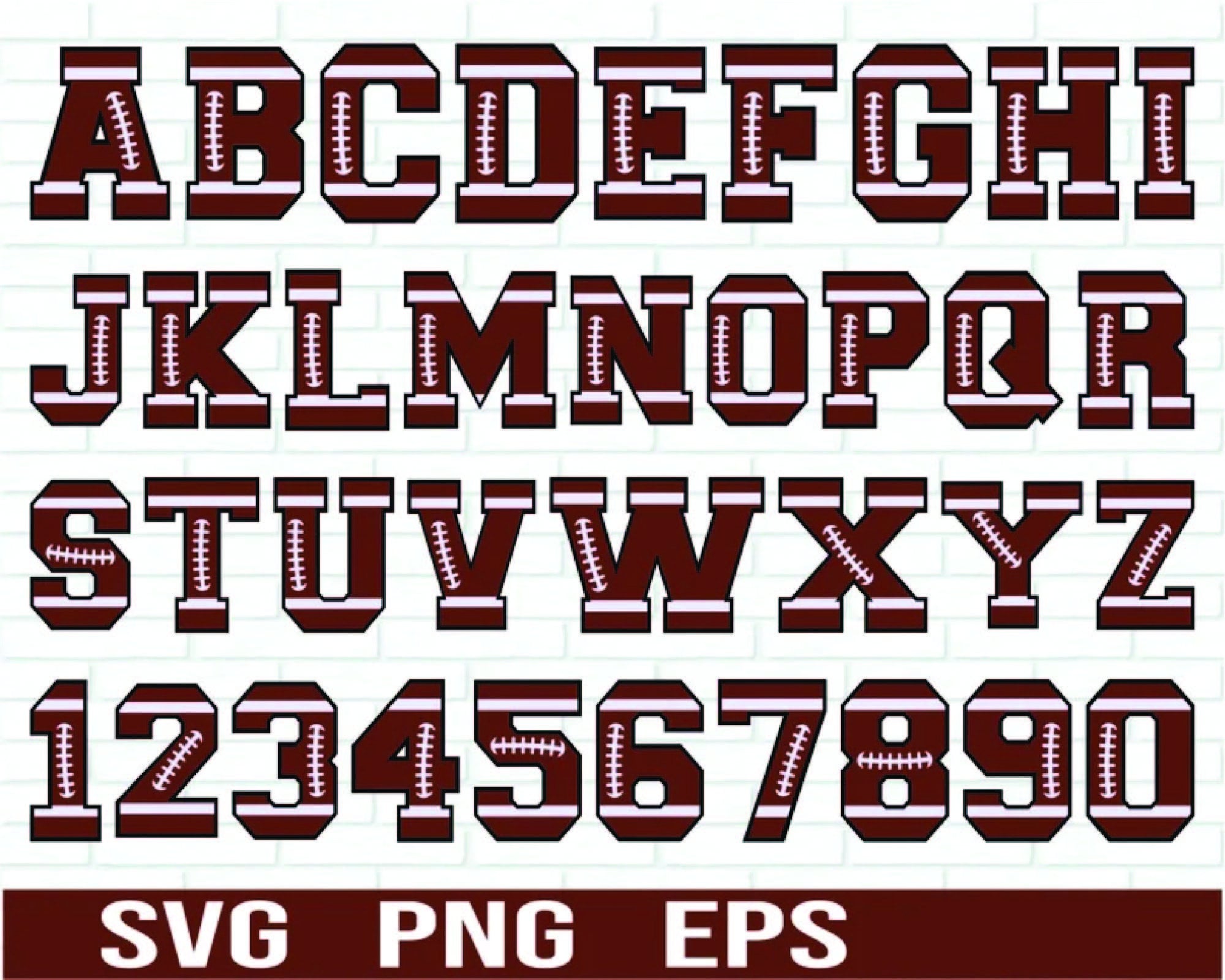 Sports Font Svg, Football Font Svg, Soccer Font Svg, Basketball Font ...