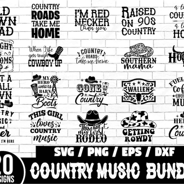 Country Music Svg - Etsy