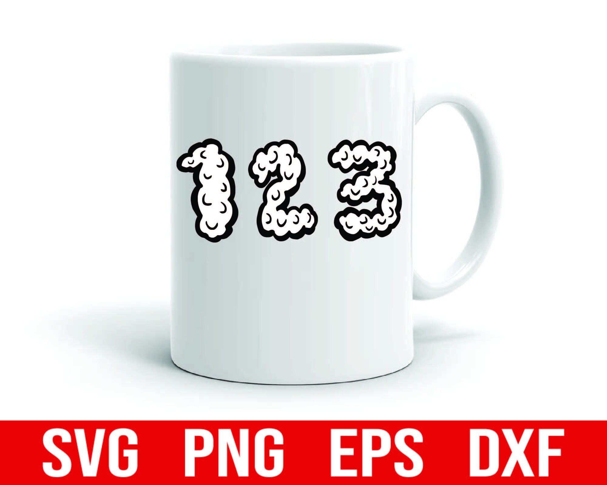 Cloud Letters and Numbers Svg Bundle, Cloud Svg Bundle, Cloud Font Svg ...