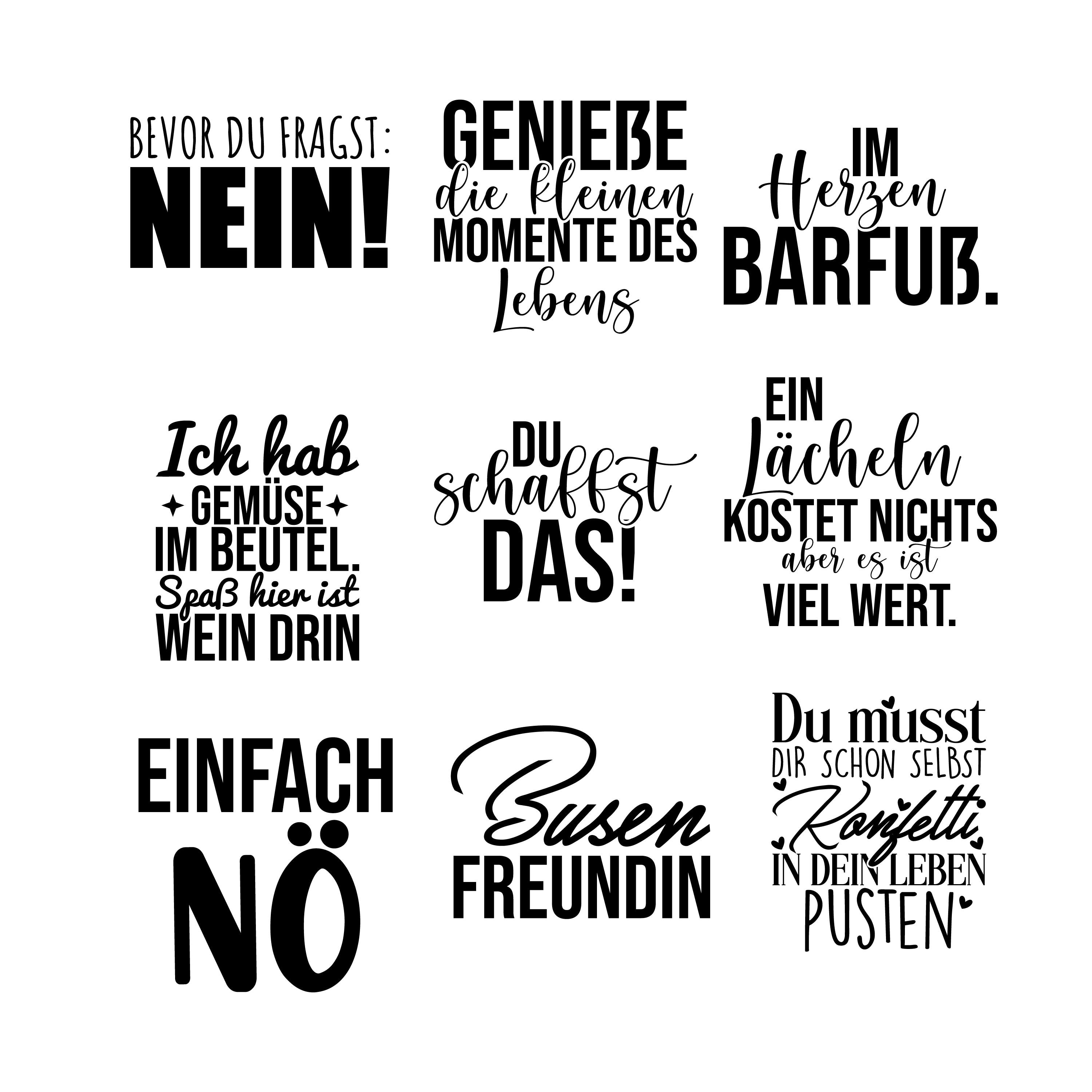 40 German Sayings Plotter Svg Bundle, Funny Sayings Svg, Bag Sayings ...