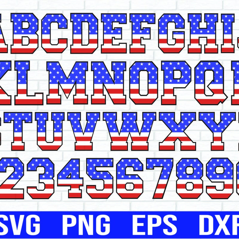Patriotic Letters - Etsy