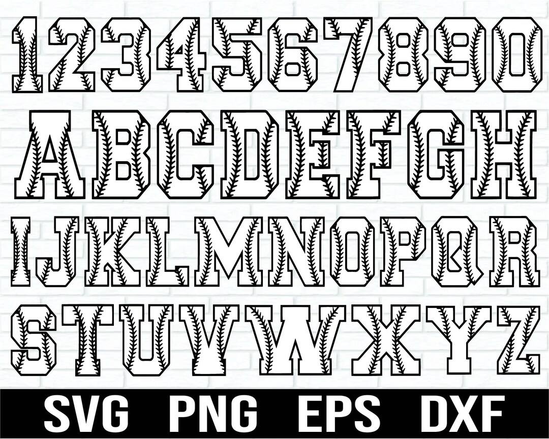 Baseball Font Svg, Baseball Team Svg, Baseball Mom Svg, Softball Svg ...