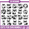 Baby Fox Layered SVG Cut File for Cricut and Silhouette - Forest Animal ...