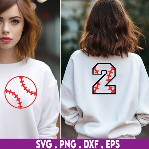 Baseball Numbers, Baseball Svg, Baseball Stitch, Baseball Font Svg ...